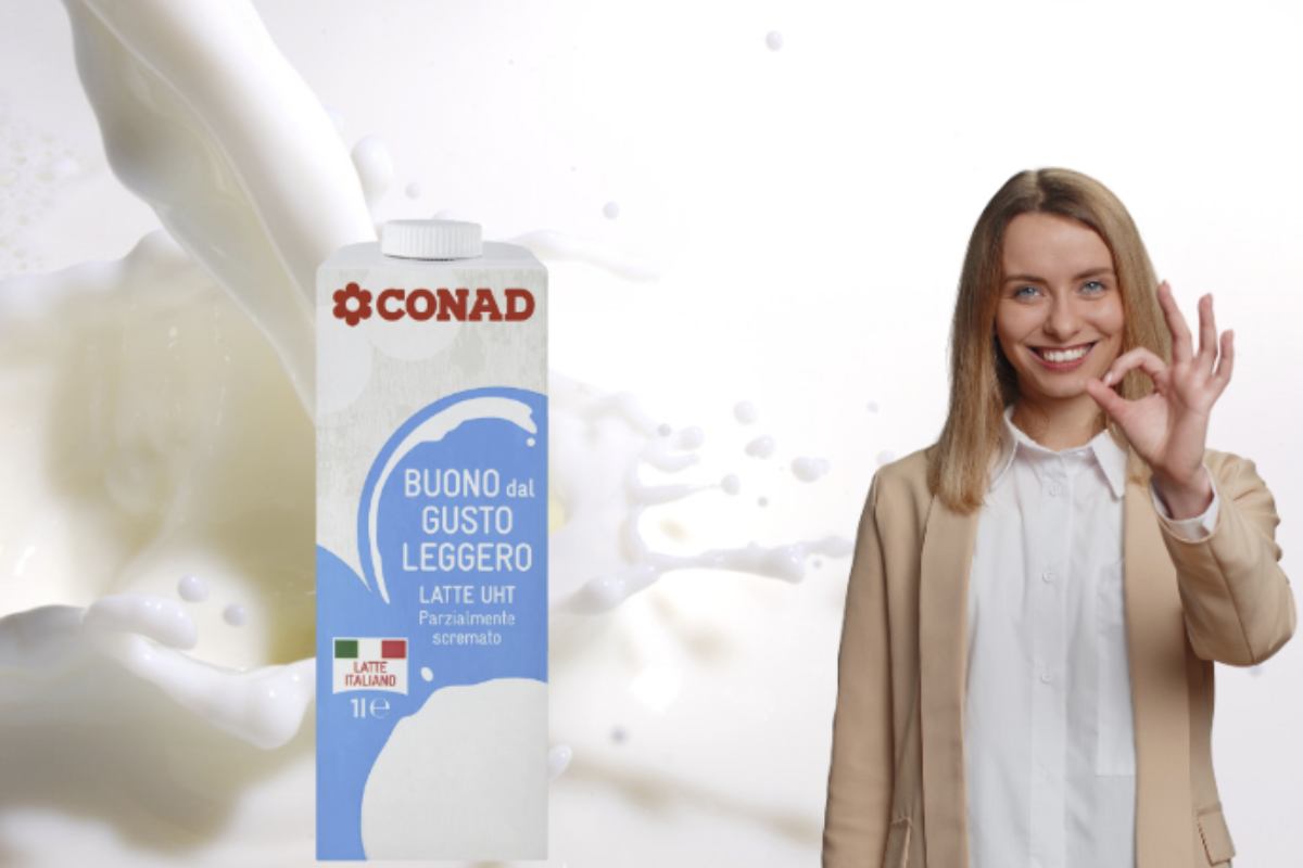 Conad, il latte costa molto meno ma lo produce un'azienda famosissima ...